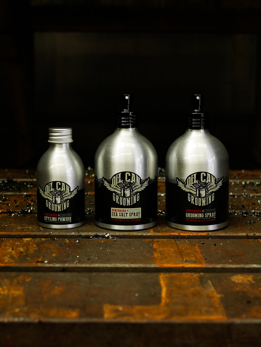 Oil Can Grooming | Benchmark Grooming Spray – CraftPomade.ca